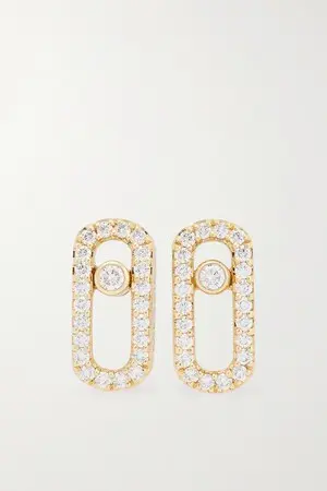 Messika Move Uno 18-karat Diamond Earrings - Gold