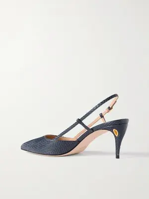 Jennifer Chamandi Mario 65 Elaphe Slingback Pumps