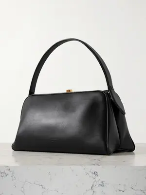 Khaite Cate Leather Tote - Black