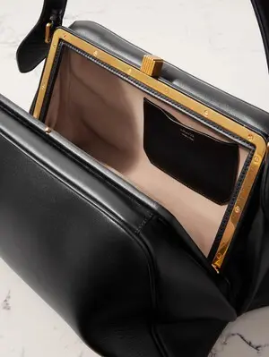 Khaite Cate Leather Tote - Black