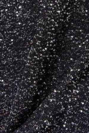 Balenciaga Sequined Stretch-knit Turtleneck Maxi Dress