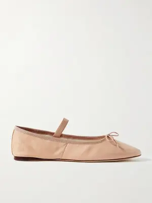 LOEFFLER RANDALL Leonie Leather Ballet Flats - Pink
