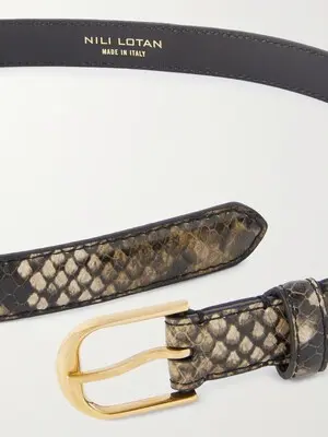 NILI LOTAN Jane Snake-effect Belt