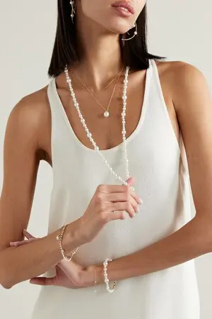Mizuki 14-karat Pearl Necklace