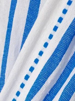 LEMLEM Alem Striped Cotton-blend Mini Dress