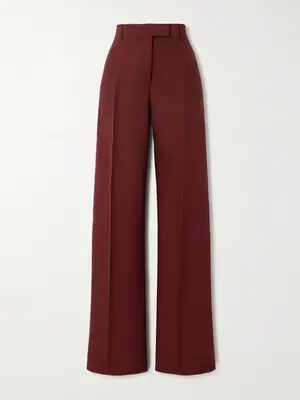 FERRAGAMO Straight-leg Faille Pants