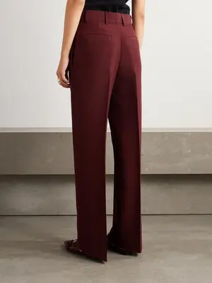 FERRAGAMO Straight-leg Faille Pants
