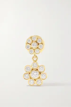 Sophie Bille Brahe Bellis Deux 18-karat Diamond Single Earring - Gold