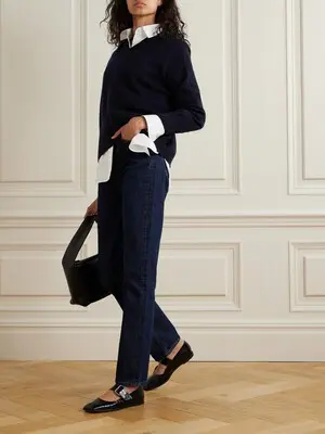 ALLUDE Cashmere V-neck Sweater