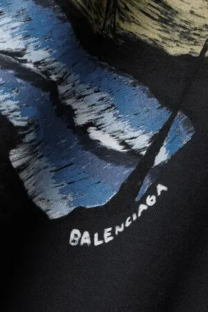 Balenciaga Printed Cotton-jersey T-shirt