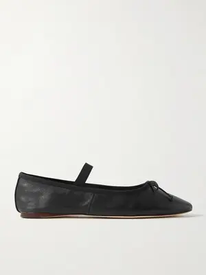 LOEFFLER RANDALL Leonie Leather Ballet Flats - Black