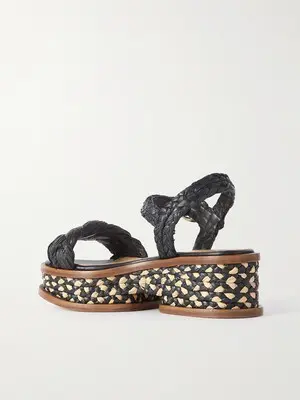 Gabriela Hearst Michael Braided Raffia Sandals