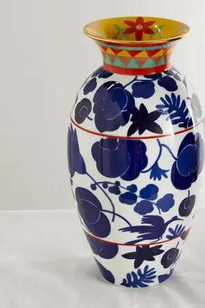 La DoubleJ Amphora Gold-plated Porcelain Vase