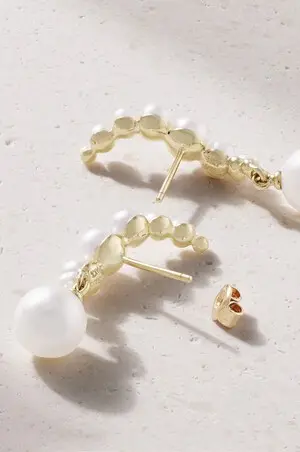 Mateo 14-karat Gold Freshwater Pearl Dangle Earrings