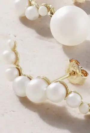 Mateo 14-karat Gold Freshwater Pearl Dangle Earrings