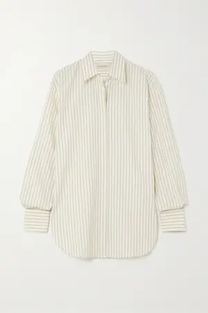 GOLDEN GOOSE Striped Cotton-poplin Shirt