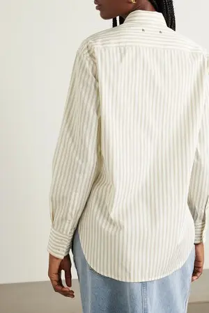 GOLDEN GOOSE Striped Cotton-poplin Shirt