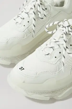 Balenciaga Triple S Clear Sole Sneakers - White