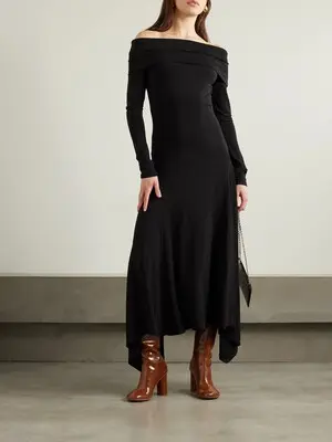 Max Mara Gerla Off-the-shoulder Stretch-jersey Maxi Dress