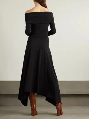 Max Mara Gerla Off-the-shoulder Stretch-jersey Maxi Dress