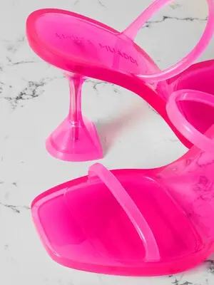 Amina Muaddi Brito Pvc Sandals