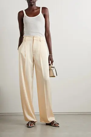 Vince Twill Wide-leg Trousers