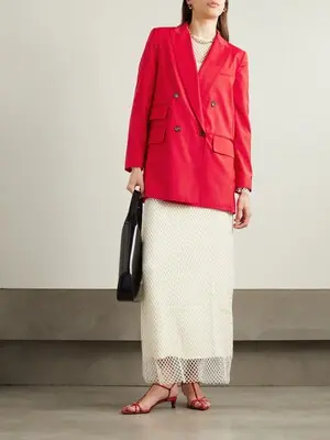 Max Mara Nebbie Double-breasted Wool Blazer