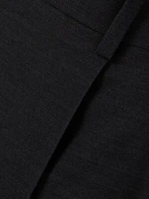 THE ROW Tor Pleated Grain De Poudre Wool Trousers