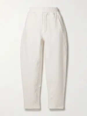 THE ROW Koa Brushed Stretch-cotton Sweatpants
