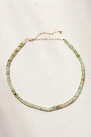 SYDNEY EVAN 14-karat Aquaprase And Diamond Choker