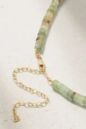 SYDNEY EVAN 14-karat Aquaprase And Diamond Choker