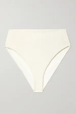 Mara Hoffman Net Sustain Imina Recycled Stretch-jacquard Bikini Briefs - Off-white