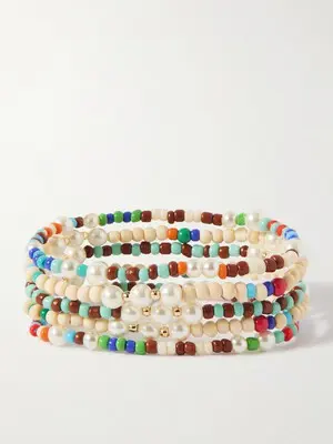 ROXANNE ASSOULIN The Grotto Set Of Five Beaded Bracelets - Multi
