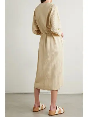 Mara Hoffman Tiffany Textured Organic Cotton-blend Wrap Dress