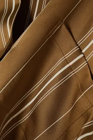 Vince Striped Silk-satin Shirt