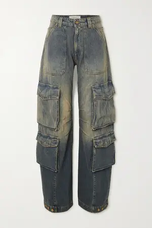 GOLDEN GOOSE Distressed Wide-leg Cargo Jeans