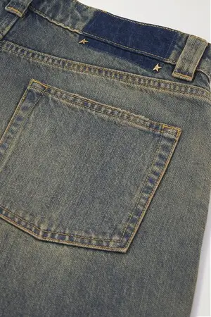 GOLDEN GOOSE Distressed Wide-leg Cargo Jeans