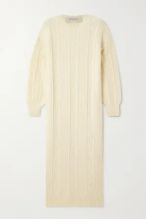 GOLDEN GOOSE Knitted Wool Maxi Dress