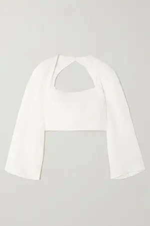Mara Hoffman Julia Cropped Hemp Top