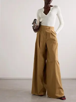 Max Mara Urlo Ribbed Silk And Cashmere-blend Sweater - White