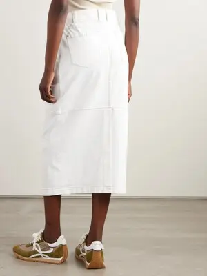 Brunello Cucinelli Denim Midi Skirt