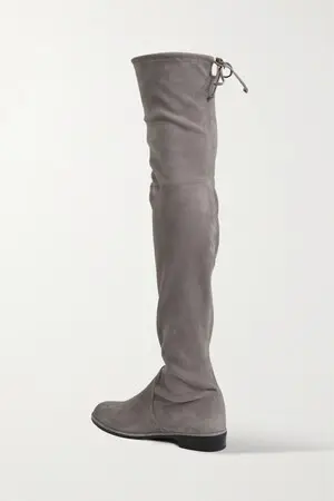 STUART WEITZMAN Lowland Suede Over-the-knee Boots - Neutrals