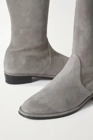STUART WEITZMAN Lowland Suede Over-the-knee Boots - Neutrals