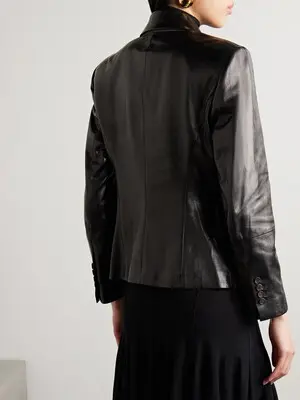 Brunello Cucinelli Leather Blazer