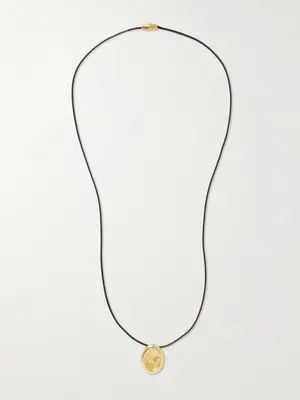 YSSO Plated And Cord Necklace - Gold