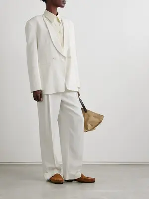 THE ROW Alda Double-breasted Cady Blazer