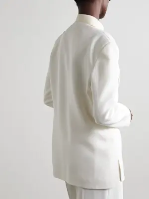 THE ROW Alda Double-breasted Cady Blazer