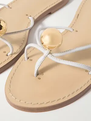 AMANU The Malawi Embellished Leather Sandals