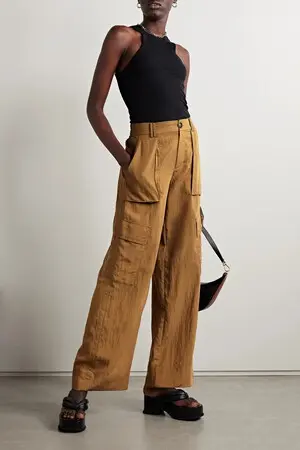 Vince Tencel Lyocell Wide-leg Cargo Pants