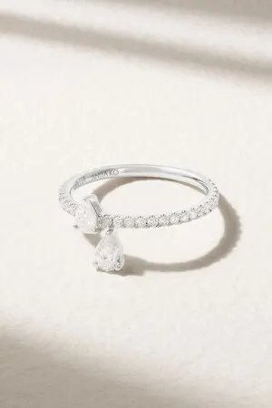 ANITA KO Princess 18-karat White Diamond Ring